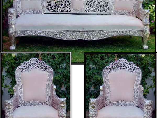 Silver Metal Sofa sets - Pearl Handicraft
