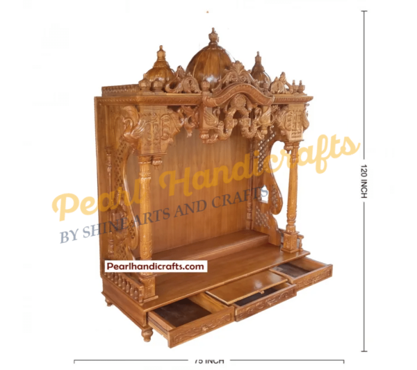 Sagwan Mandir Design Manufacturer in Nathdwara, Rajasthan