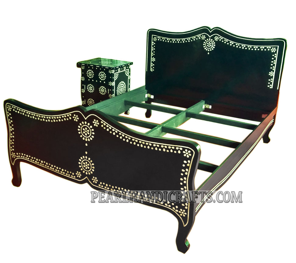 Bone inlay bed – Pearl handicrafts