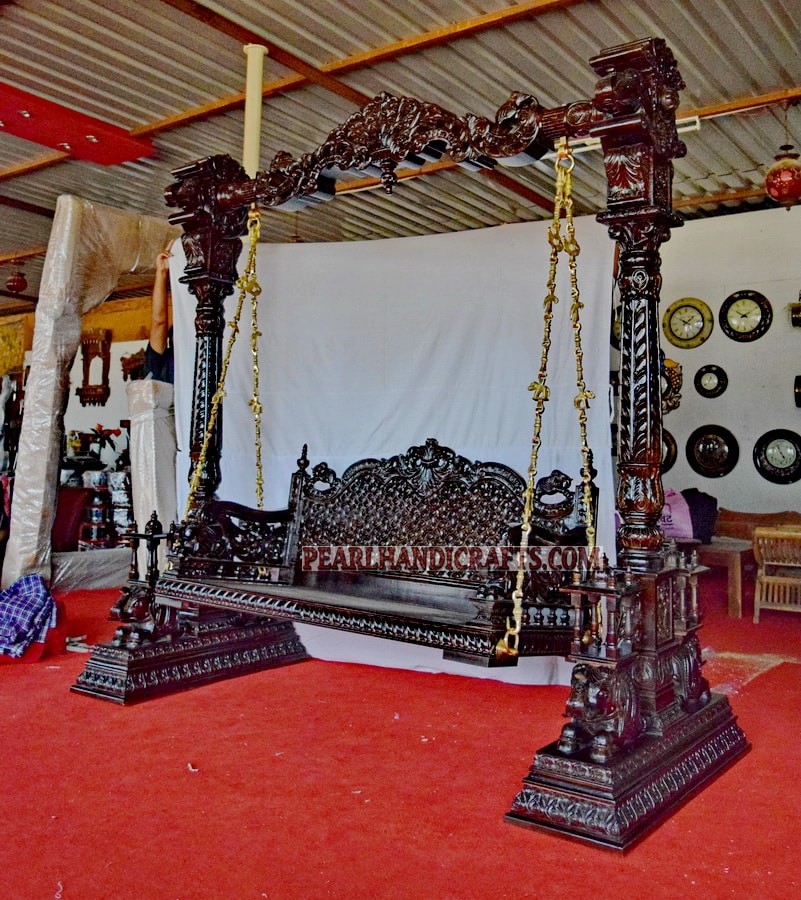 Double Seated Elephant Swing 058 - Pearl Handicrafts